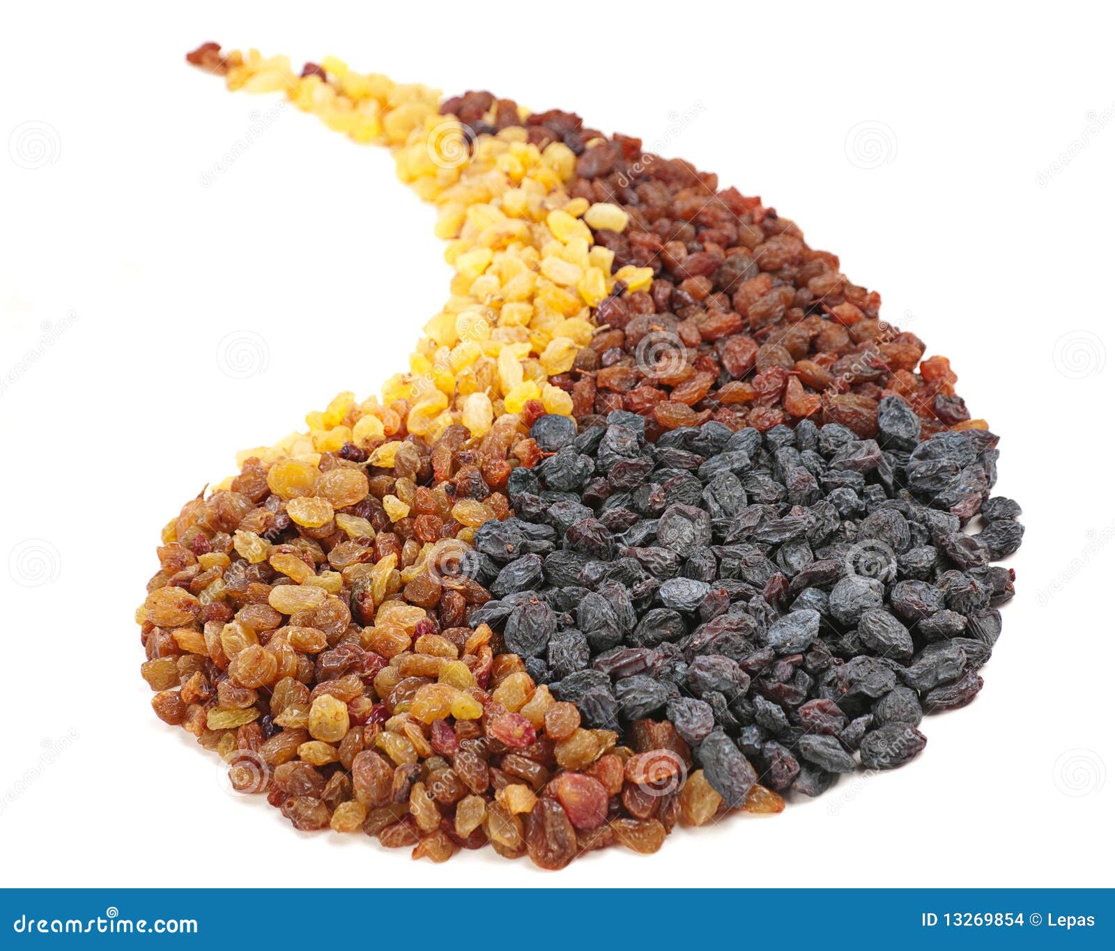 Raisin sec sur le wite photo stock. Image du noir, personne - 13269854