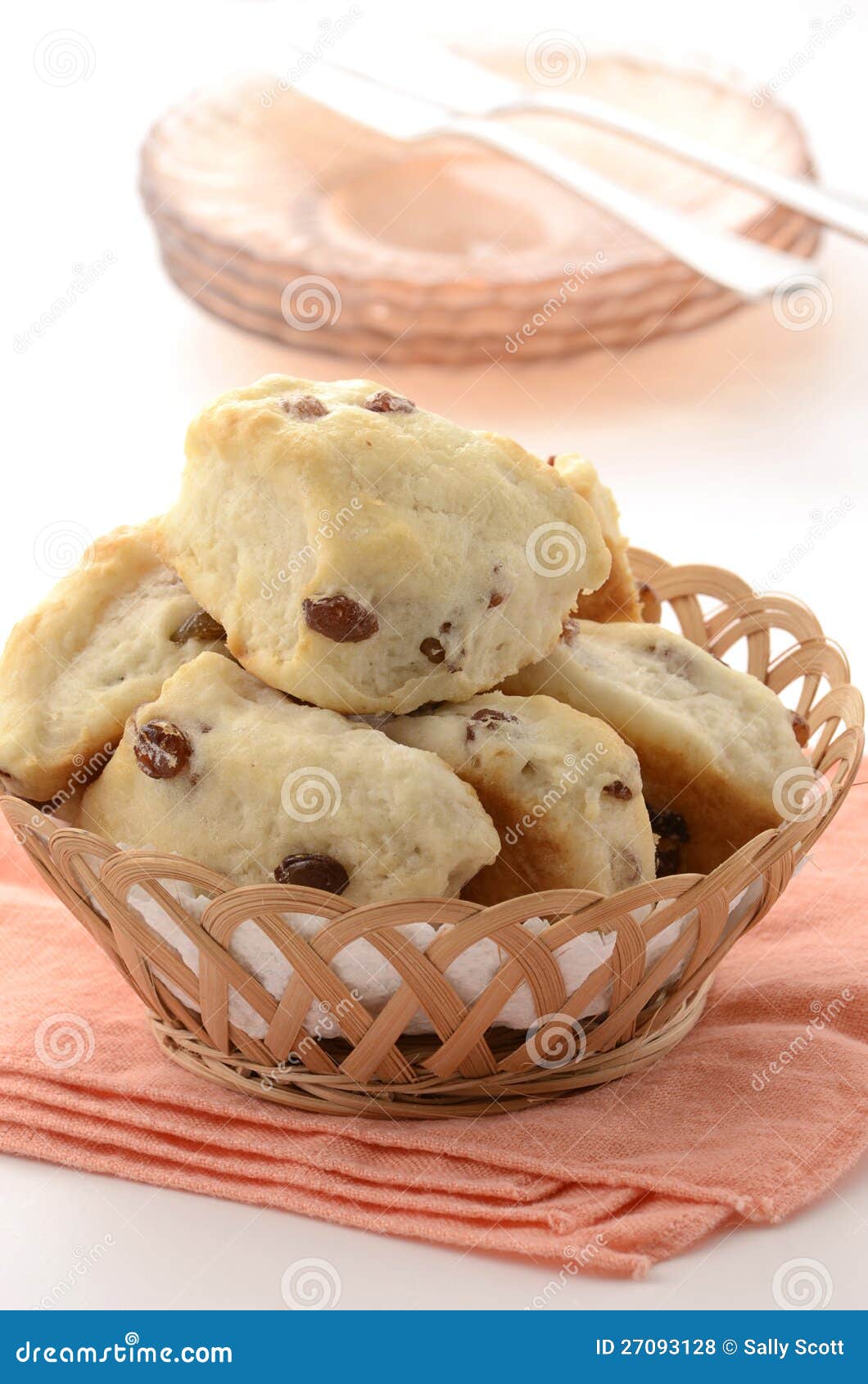 Raisin tea biscuits stock photo. Image of baking, biscuits - 27093128