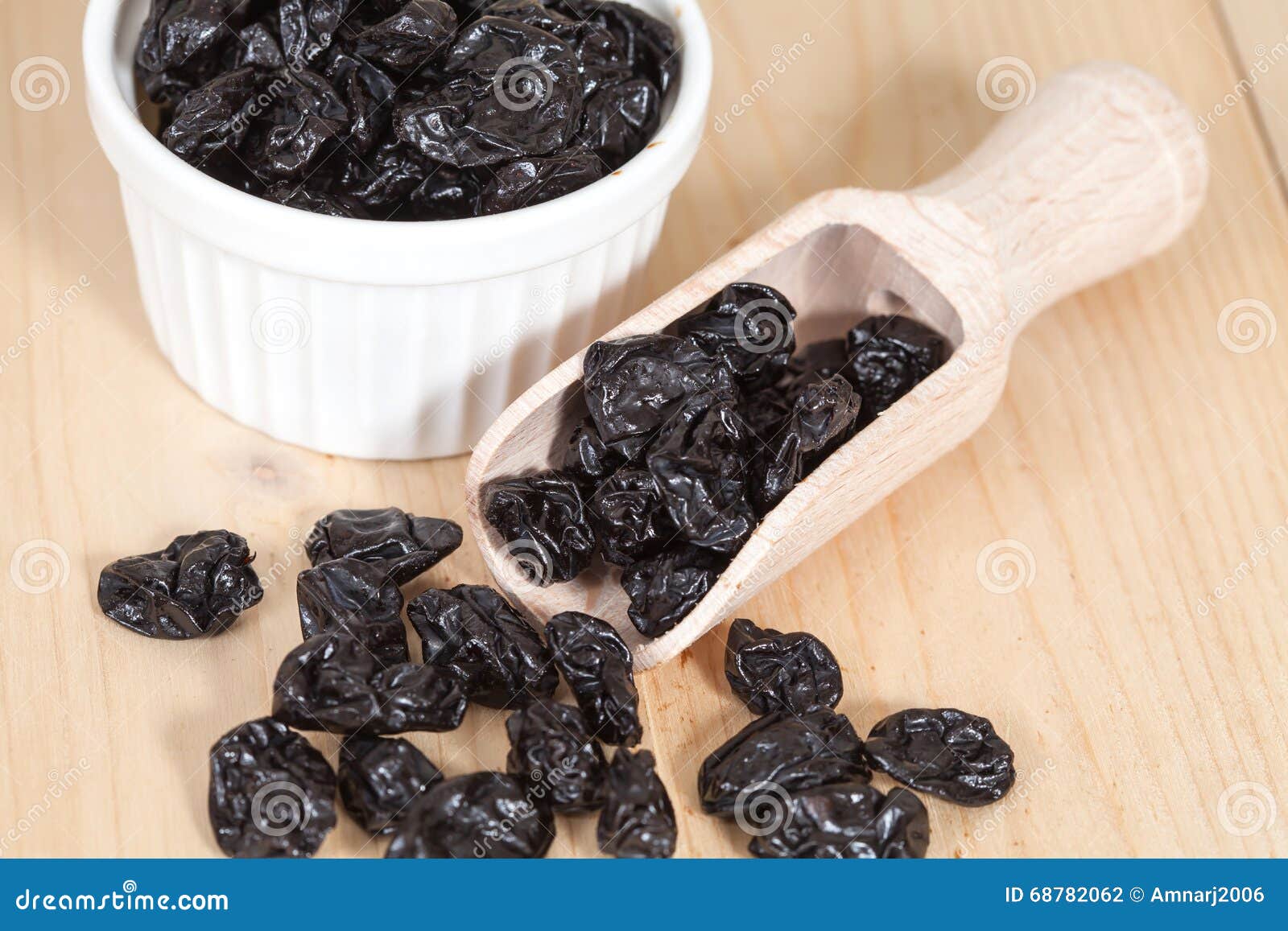 Raisin in Wood Spoon on the Wood Stock Photo - Image of vegetarian ...