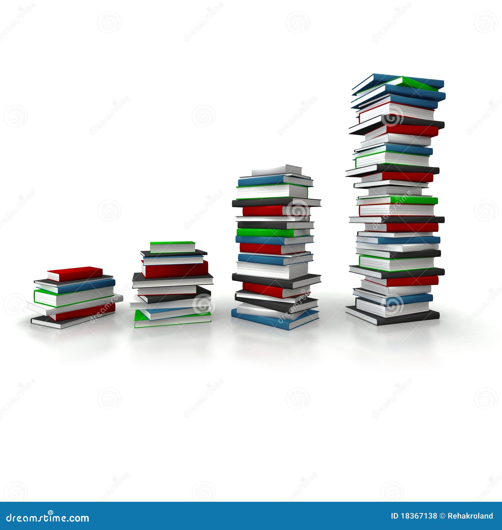 Raising book piles stock illustration. Illustration of book - 18367138
