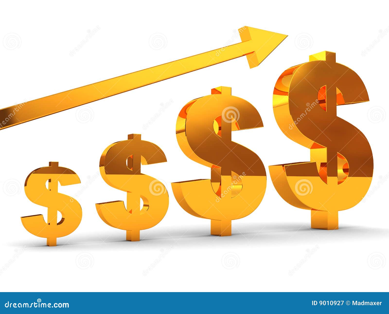 Raising business graph stock illustration. Illustration of dollar - 9010927