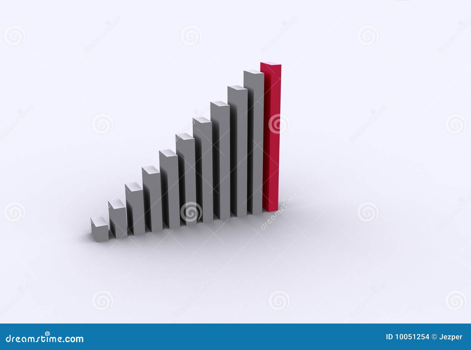 Raising charts stock illustration. Illustration of office - 10051254