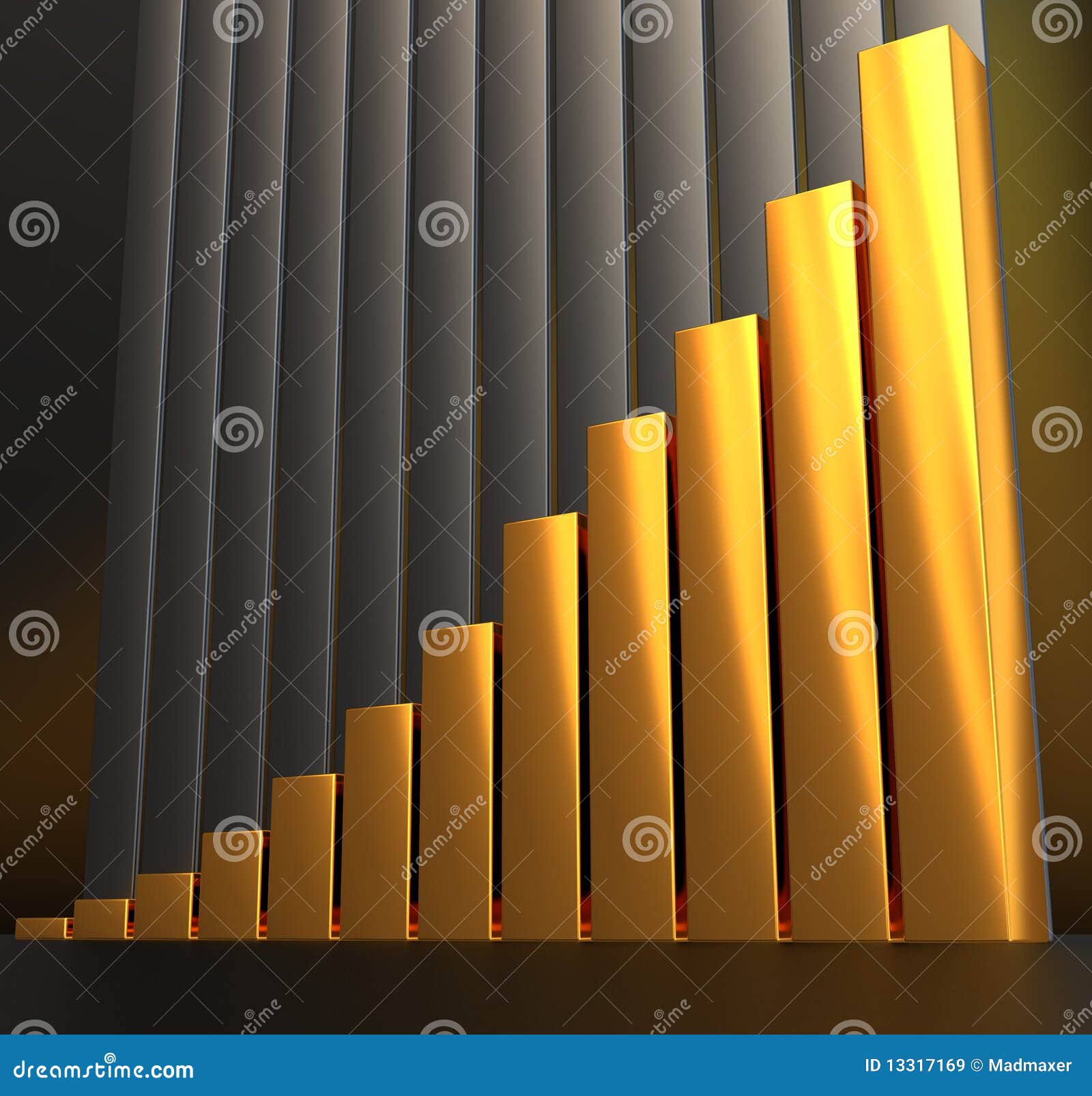 3D Metal Pie Charts Royalty-Free Stock Photo | CartoonDealer.com #16252263