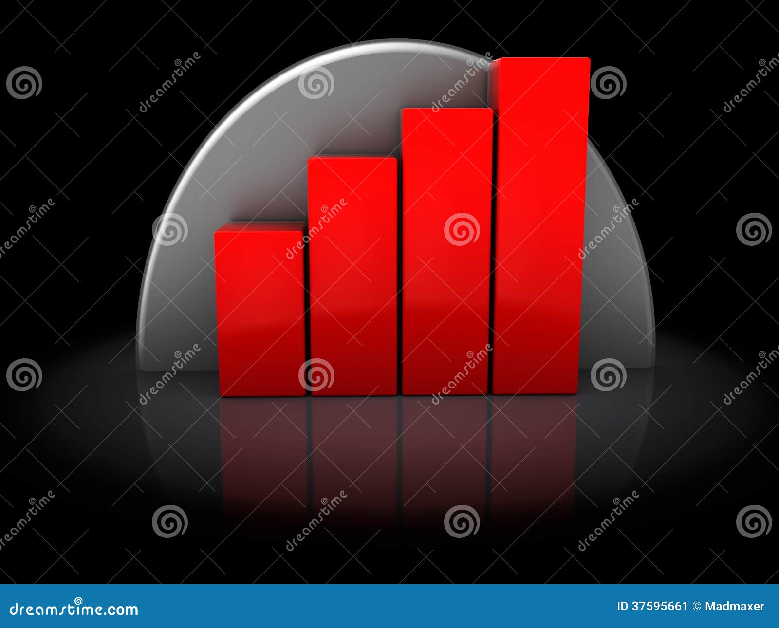 Raising charts stock illustration. Illustration of sale - 37595661