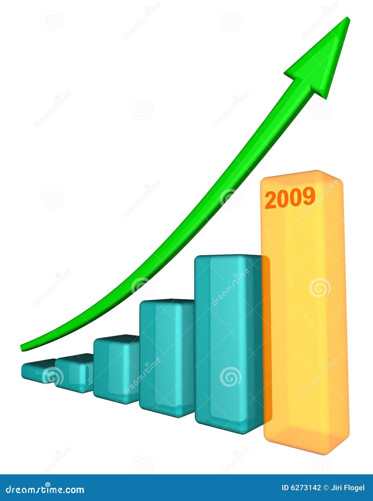 Raising charts stock illustration. Illustration of earning - 6273142