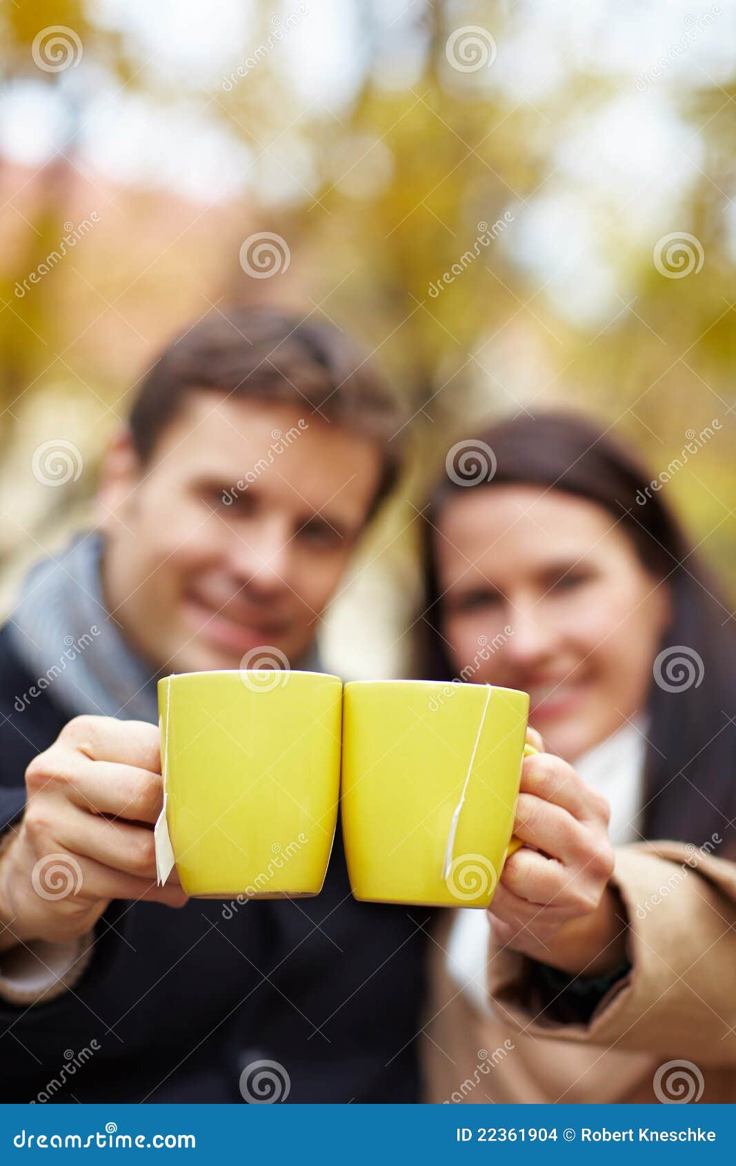 Raising glasses with tea stock photo. Image of portrait - 22361904