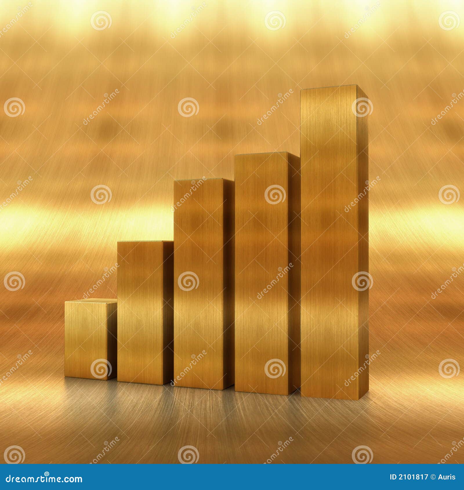 Raising gold chart stock illustration. Illustration of data - 2101817