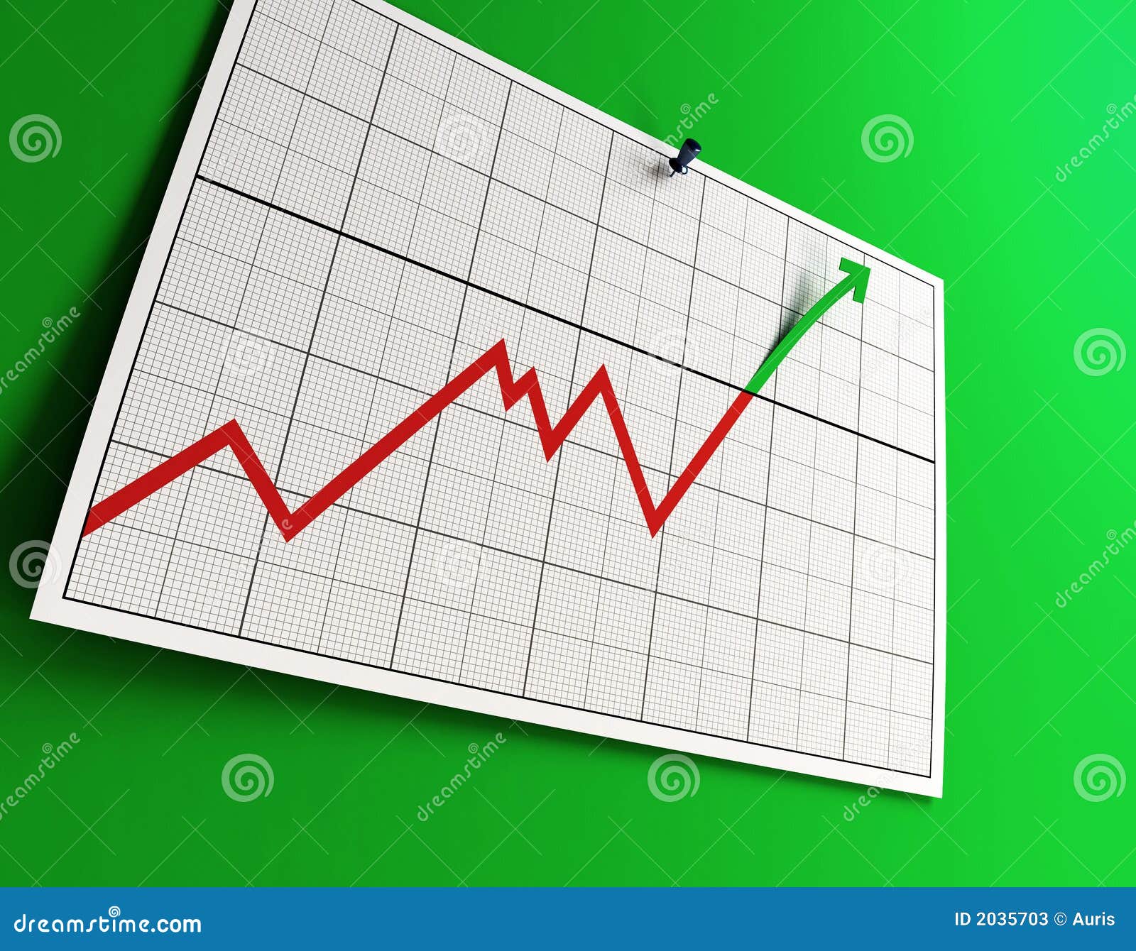 Raising graph stock illustration. Illustration of improvement - 2035703