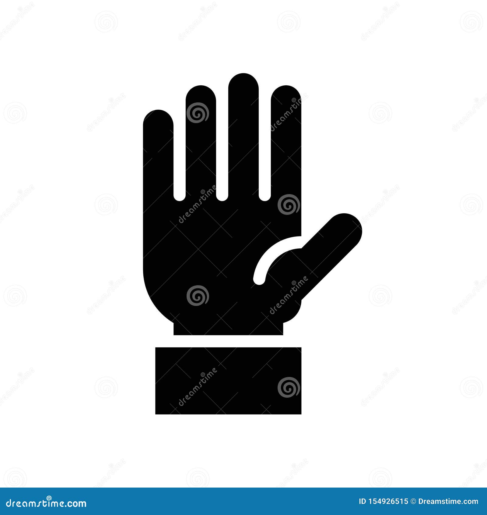 Raising Hand Vector, Back To School Solid Design Icon Stock Vector ...