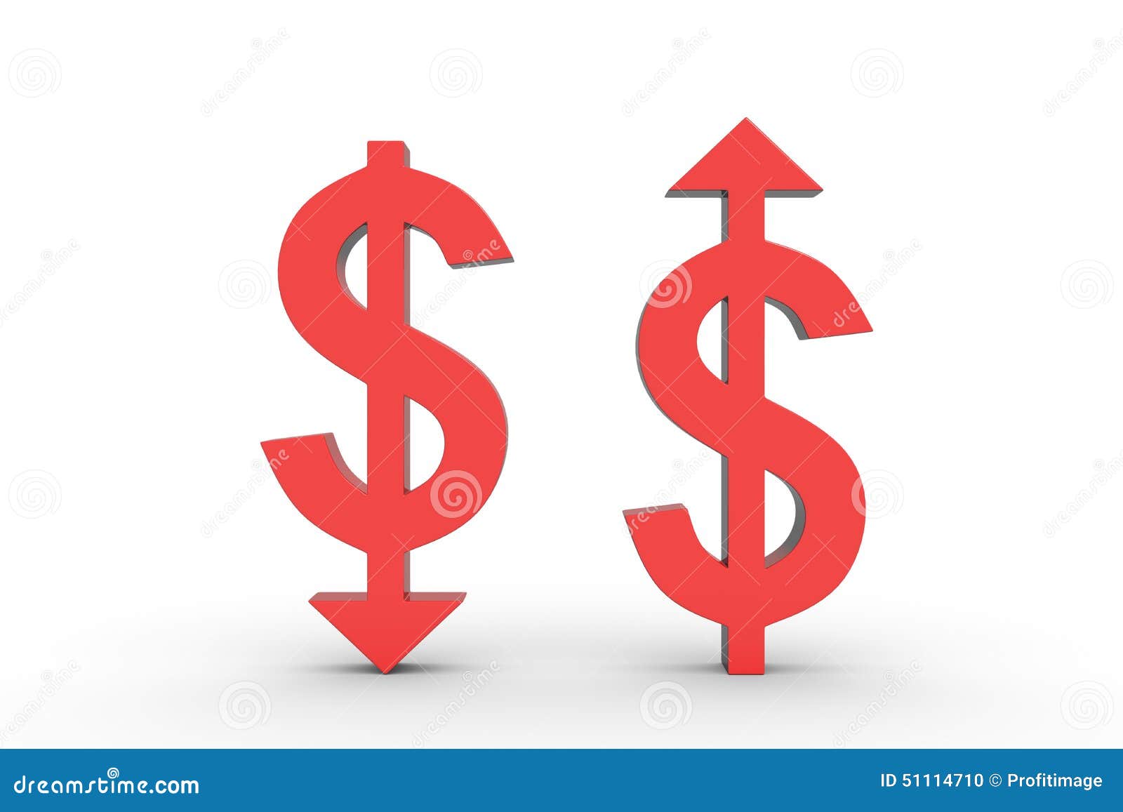 The Raising and Lowering of the Dollar Stock Illustration - Illustration of fund, commerce: 51114710