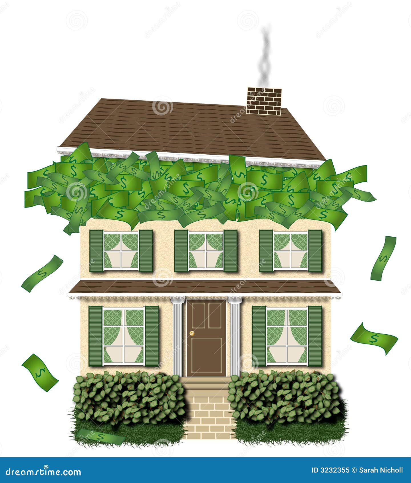 Raising Money stock illustration. Illustration of business - 3232355