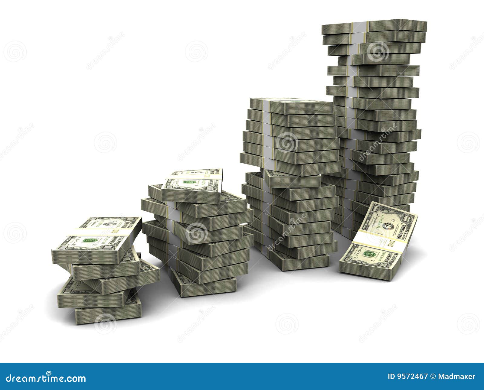 Raising money stacks stock illustration. Illustration of stack - 9572467