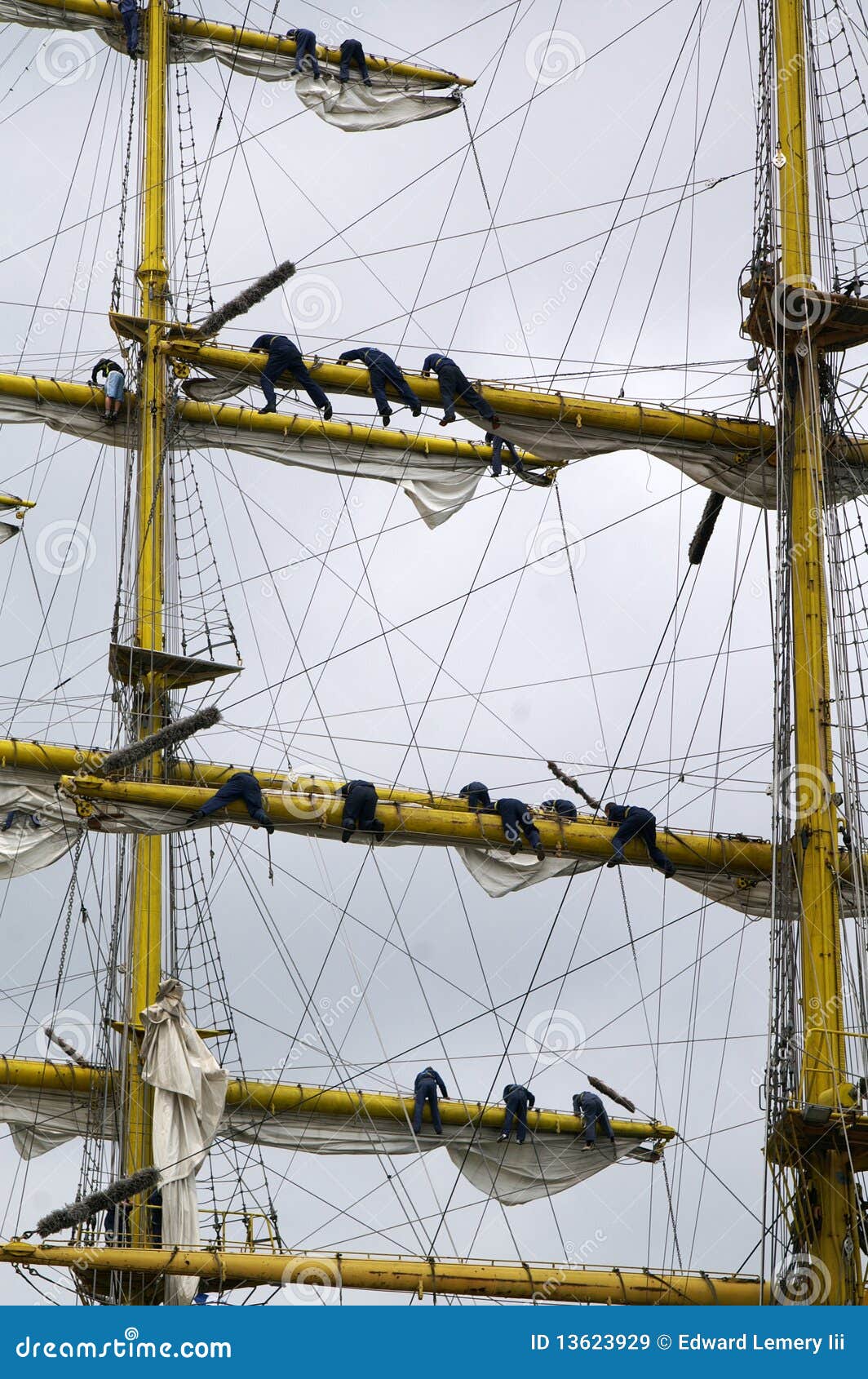 Raising the sails stock image. Image of festival, sailor - 13623929