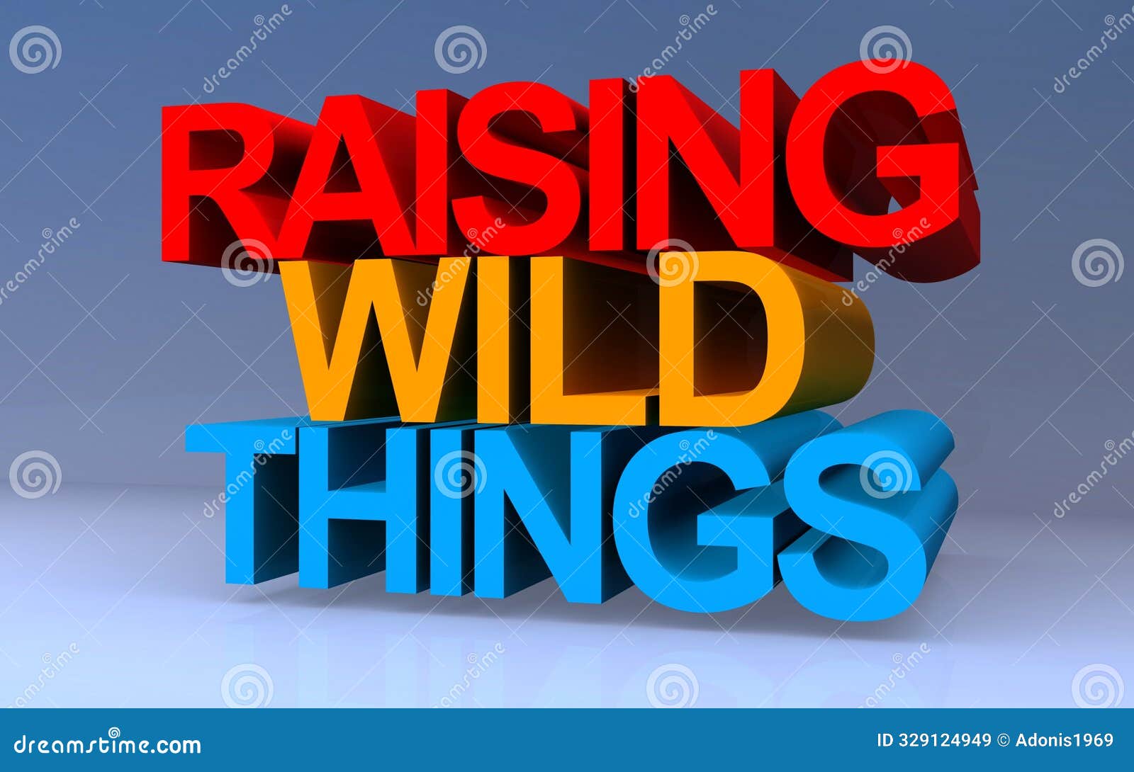 Raising Wild Things on Blue Stock Image - Image of resilience ...