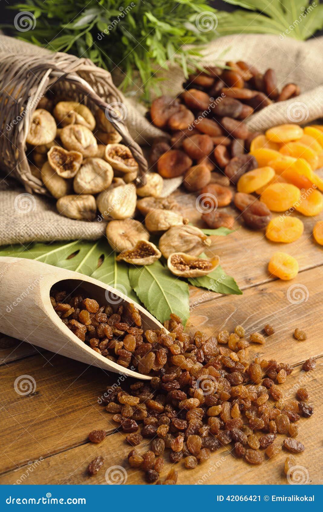 Raisins , Dried Figs, Dried Apricots Stock Image - Image of healthy ...