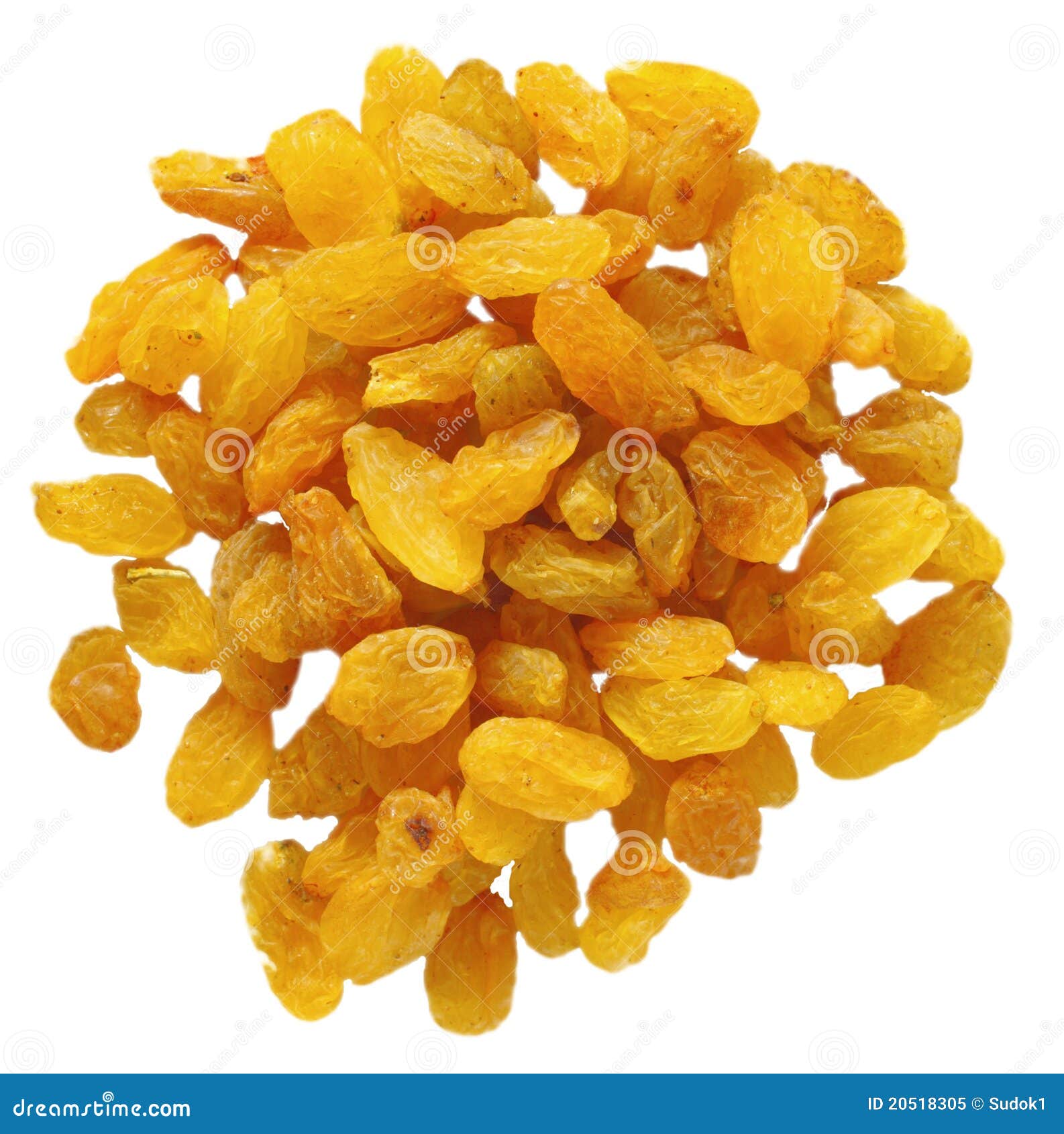 Raisins secs sur le blanc image stock. Image du fruits - 20518305
