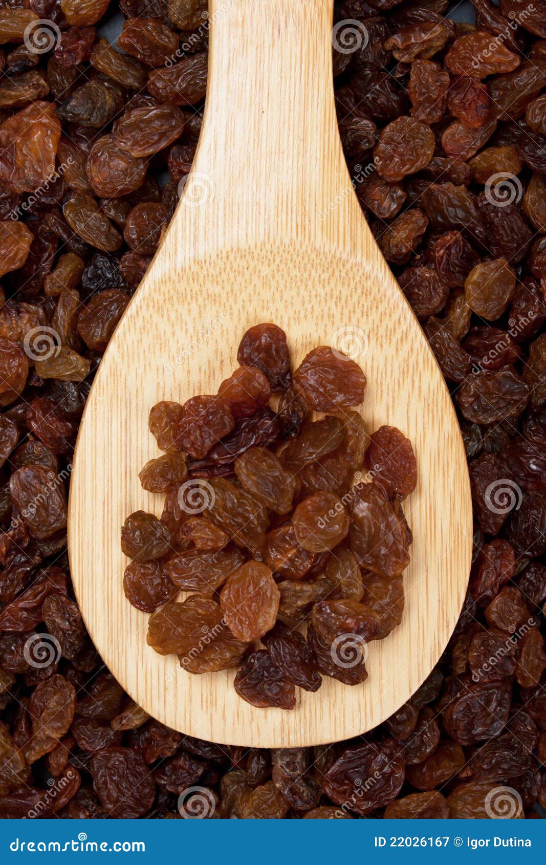 Raisins on wooden spoon stock image. Image of raisin - 22026167