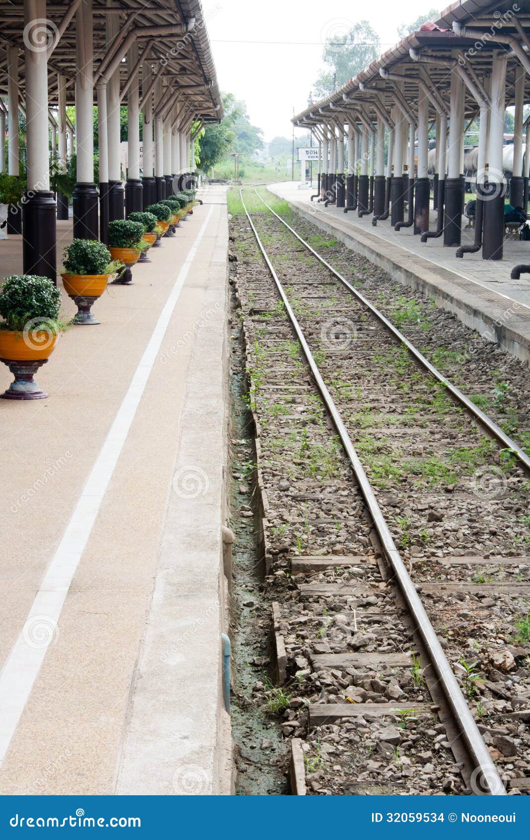 Raiway of train stock photo. Image of color, landscape - 32059534