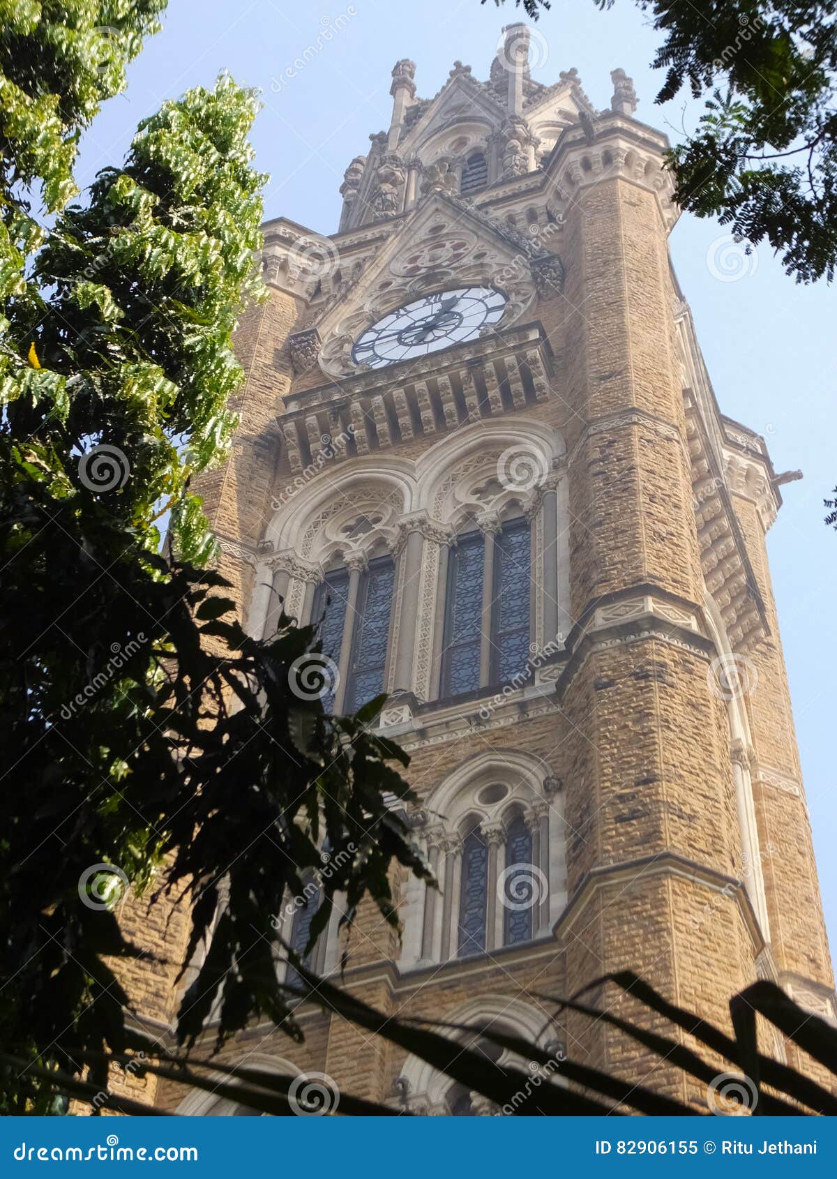 Rajabai Clock Tower in Mumbai, India Stock Image - Image of clocktower ...