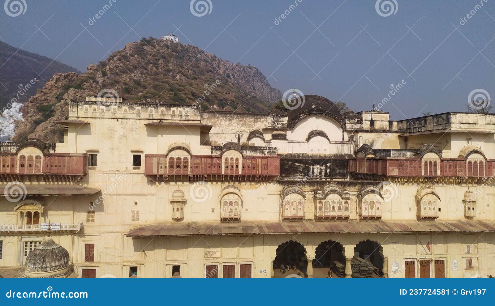 Rajasthani Architecture Alwar Stock Image - Image of architecture ...