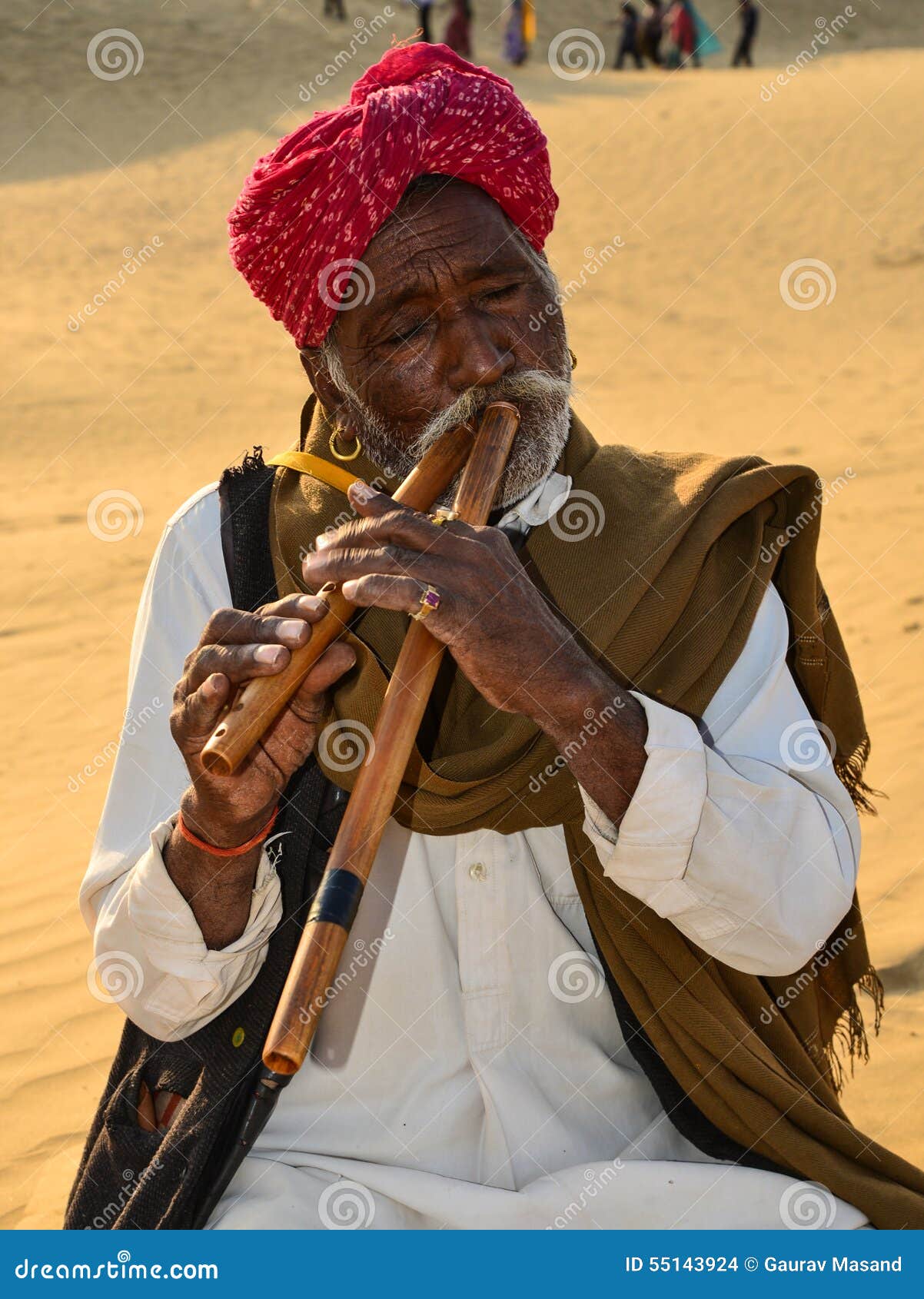 Rajasthani folk singer editorial stock image. Image of desert - 55143924