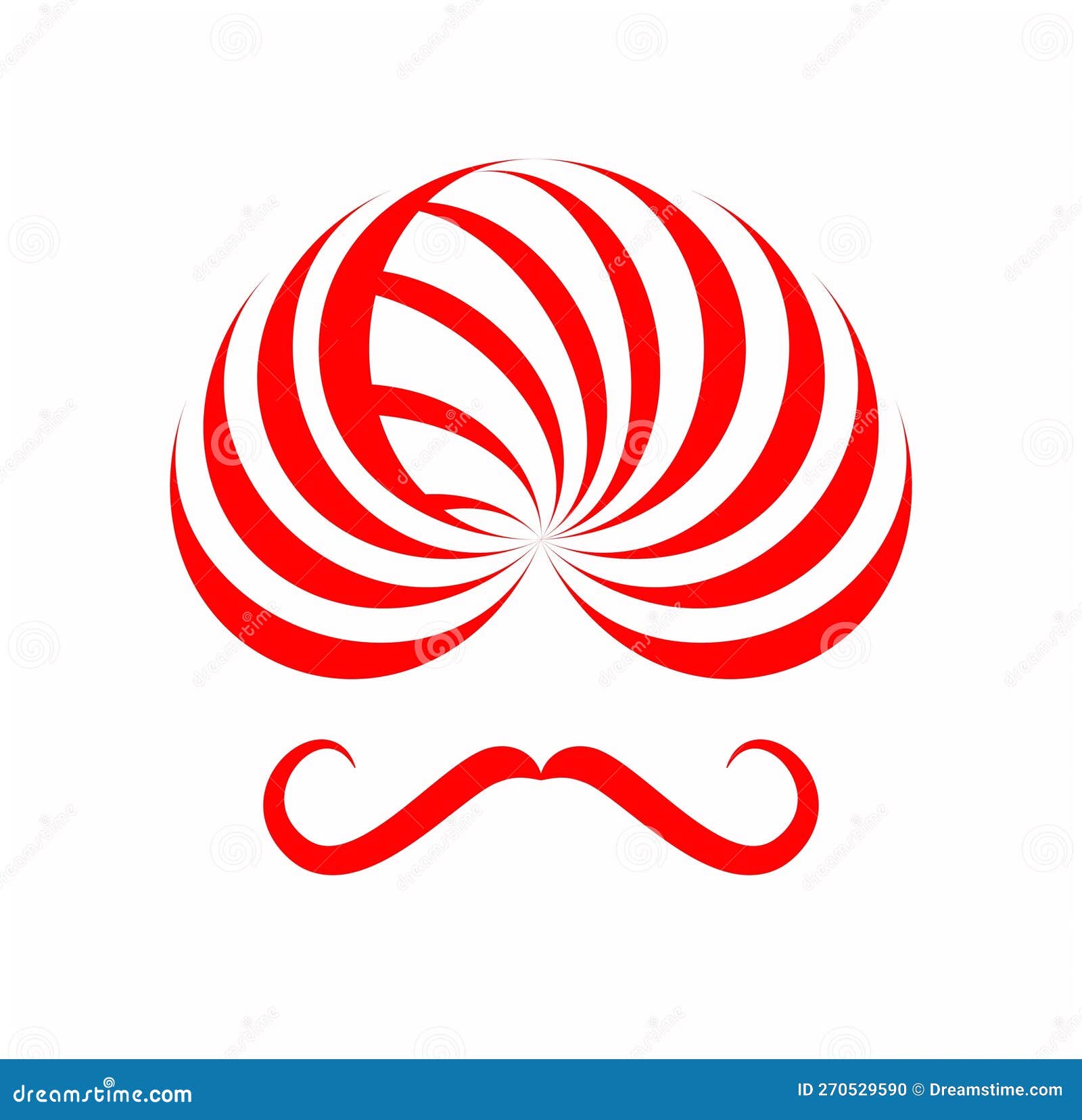 Rajasthani Muchad Man Red Pagdi Vector. Stock Illustration ...