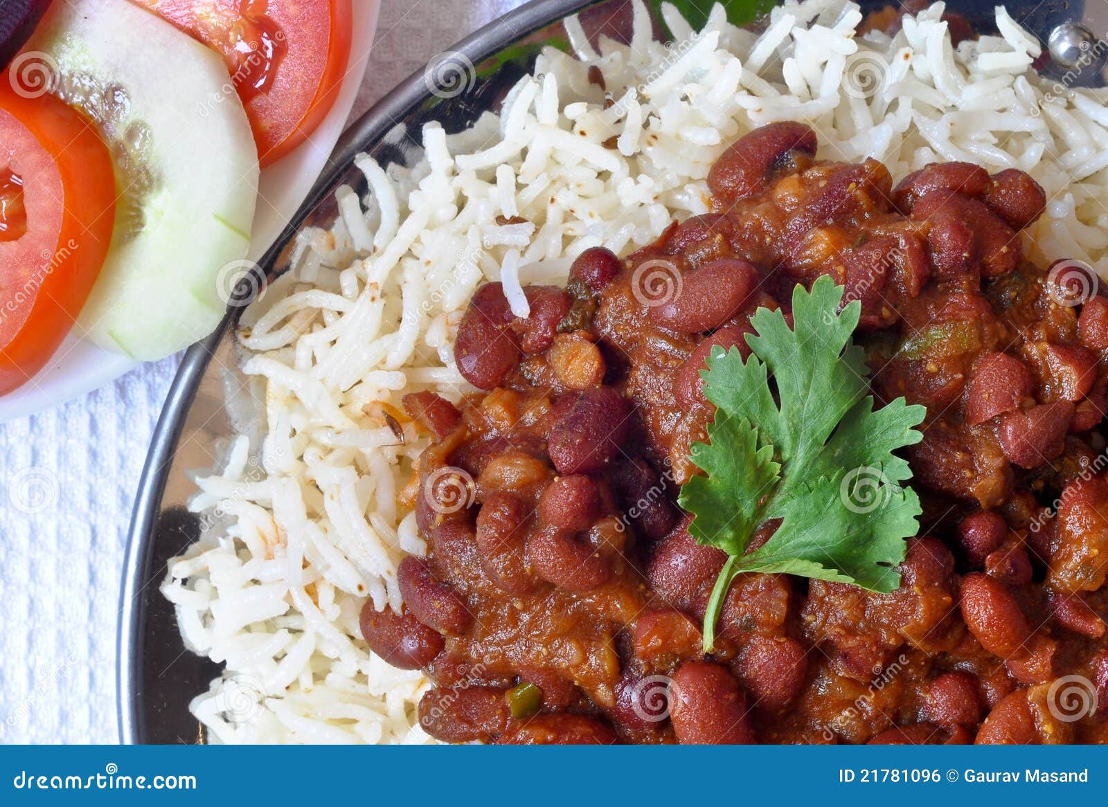 Rajma Chawal ou arroz foto de stock. Imagem de mercado - 21781096