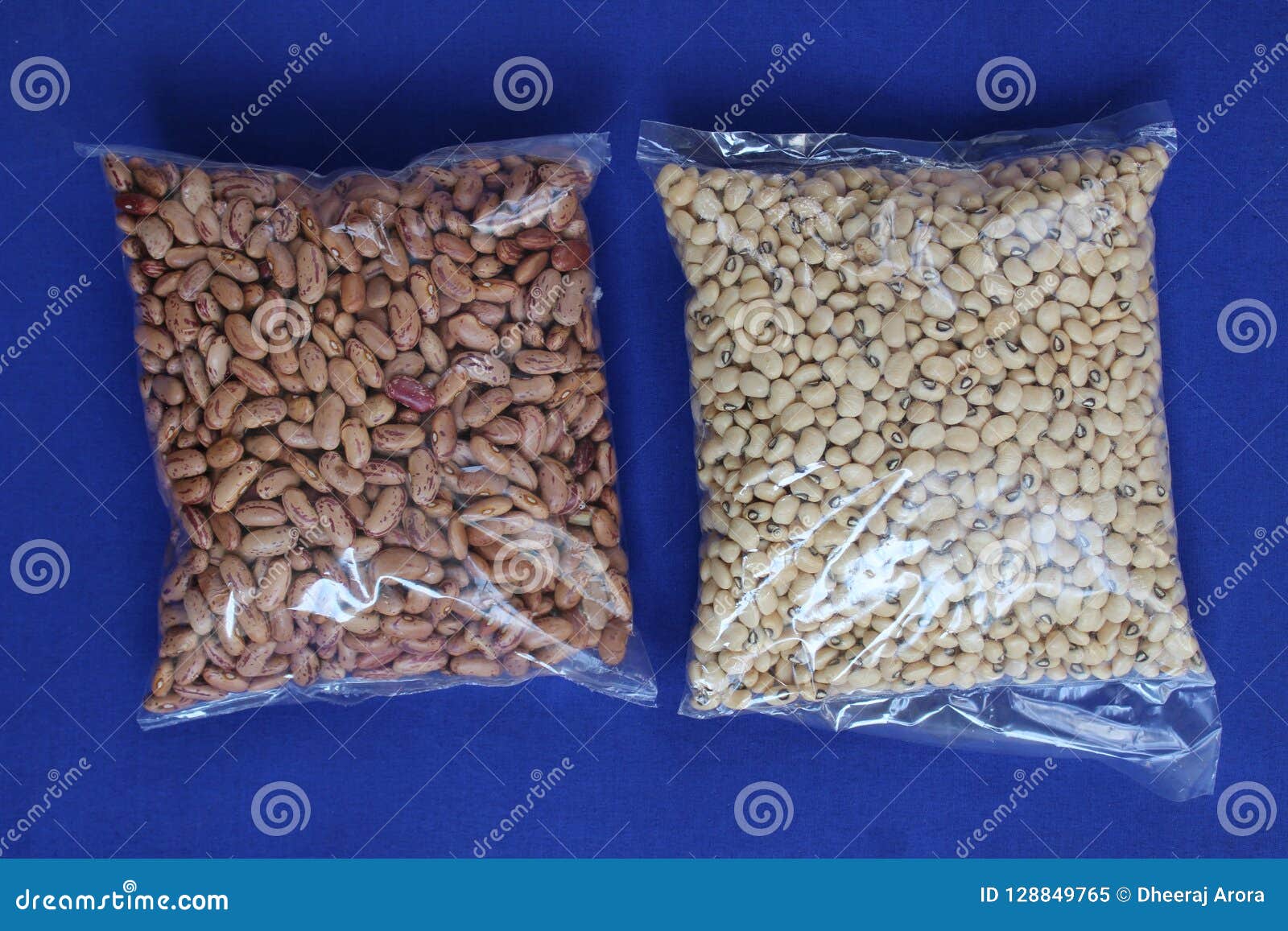 Rajma and lobia in packets stock image. Image of food - 128849765
