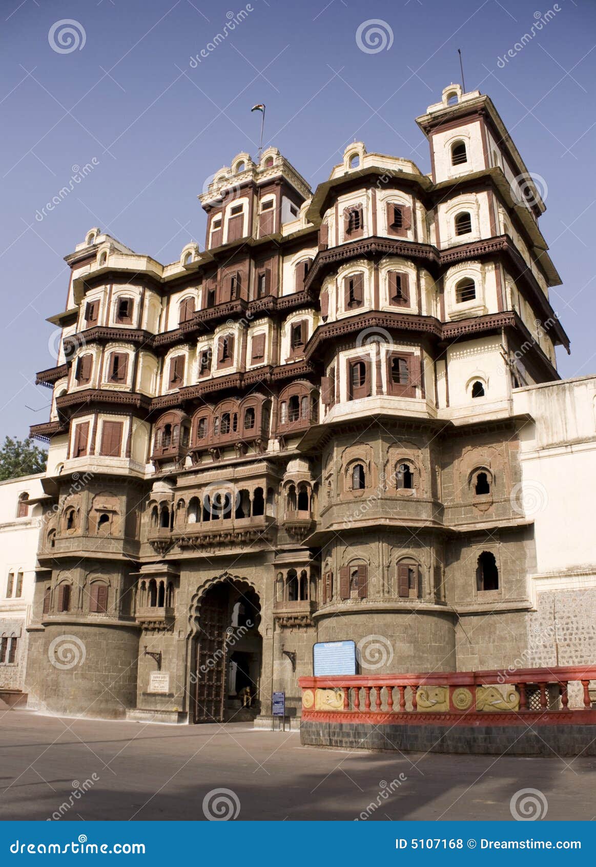 Rajwada of Indore stock photo. Image of fort, building - 5107168