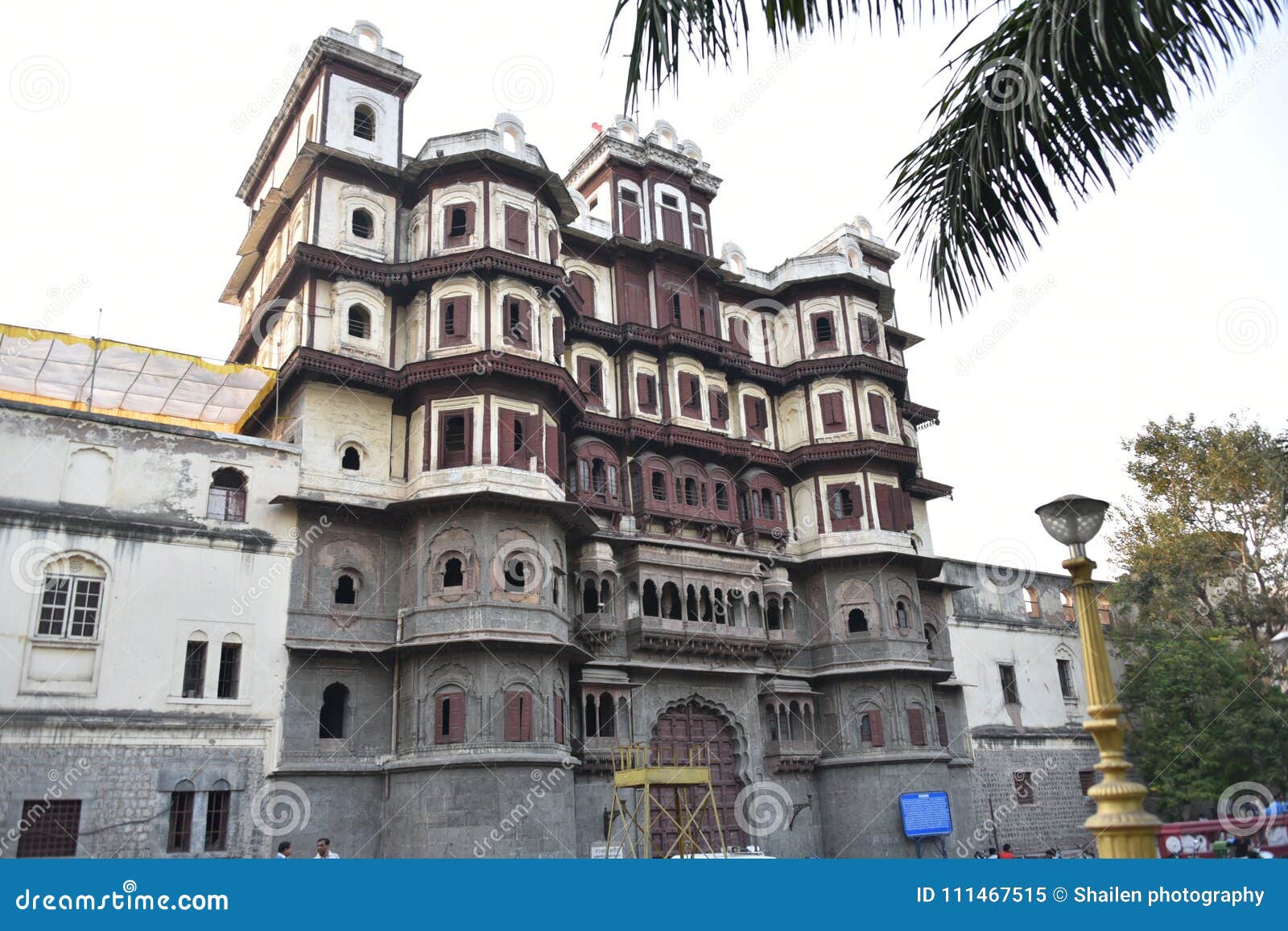 Rajwada Mahal, Indore Madhya Pradesh Στοκ Εικόνα - εικόνα από : 111467515