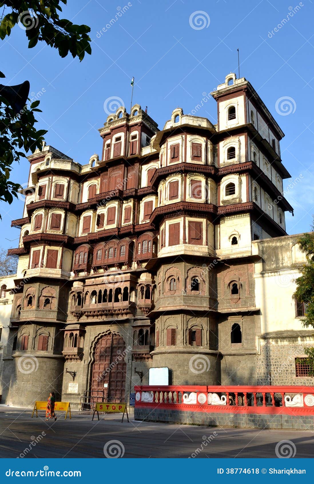 Rajwada (Royal Palace) Indore Stockfoto - Bild von maratha, zentral ...