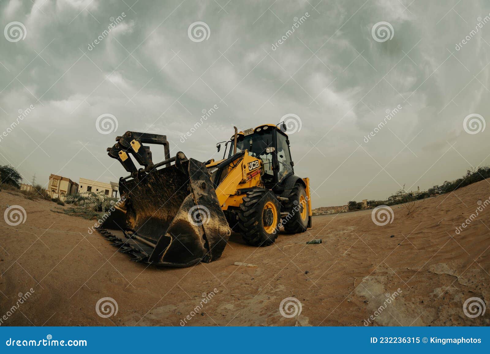 Back Hoe Digger Abstract View of Back Hoe Digger in Contruction ...