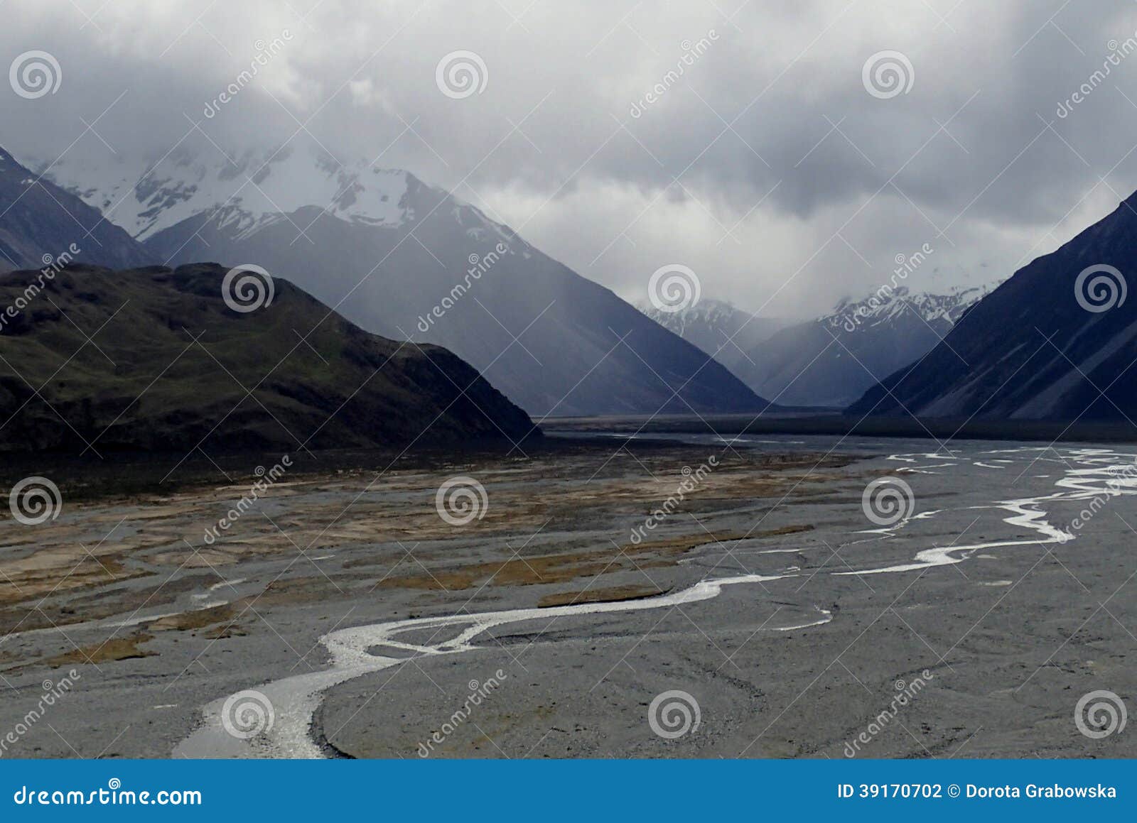Rakaia River, New Zealand Stock Photography | CartoonDealer.com #39170702