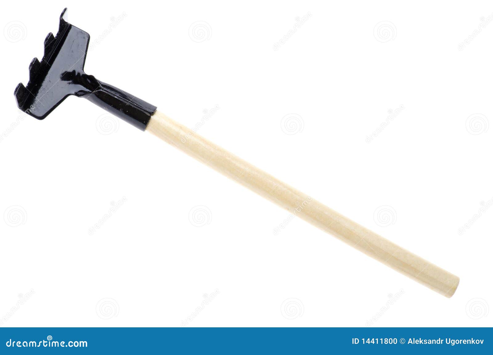 Rake stock photo. Image of farm, white, studio, isolated - 14411800