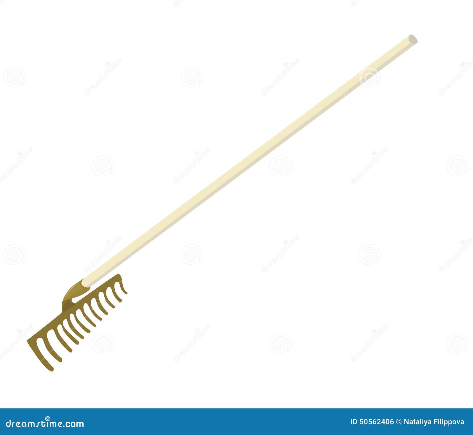 Rake stock vector. Illustration of simple, tool, vector - 50562406