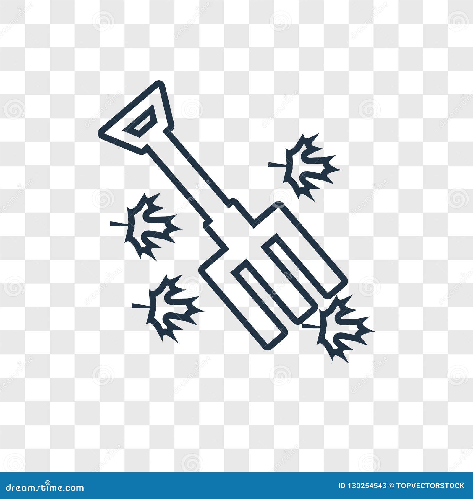 Rake Concept Vector Linear Icon Isolated on Transparent Background ...