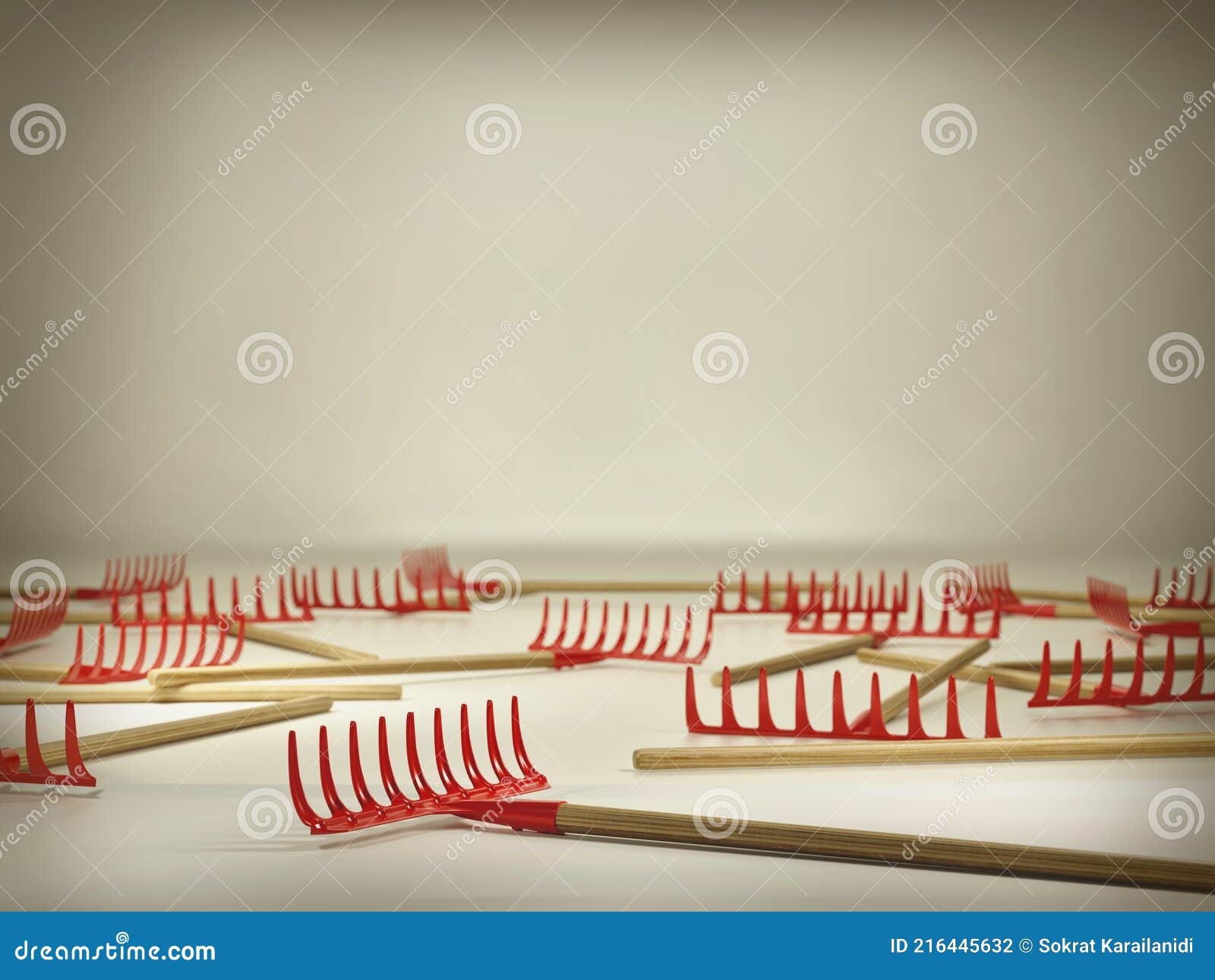 To Step On A Rake. Failure And Problems Pop Art Cartoon Vector ...