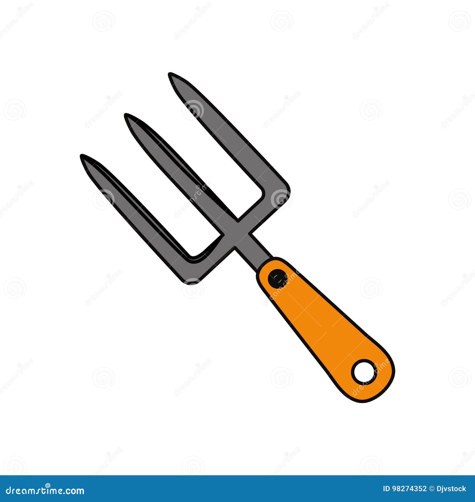 Rake Gardening,tool Vector Illustration Stock Vector - Illustration of ...