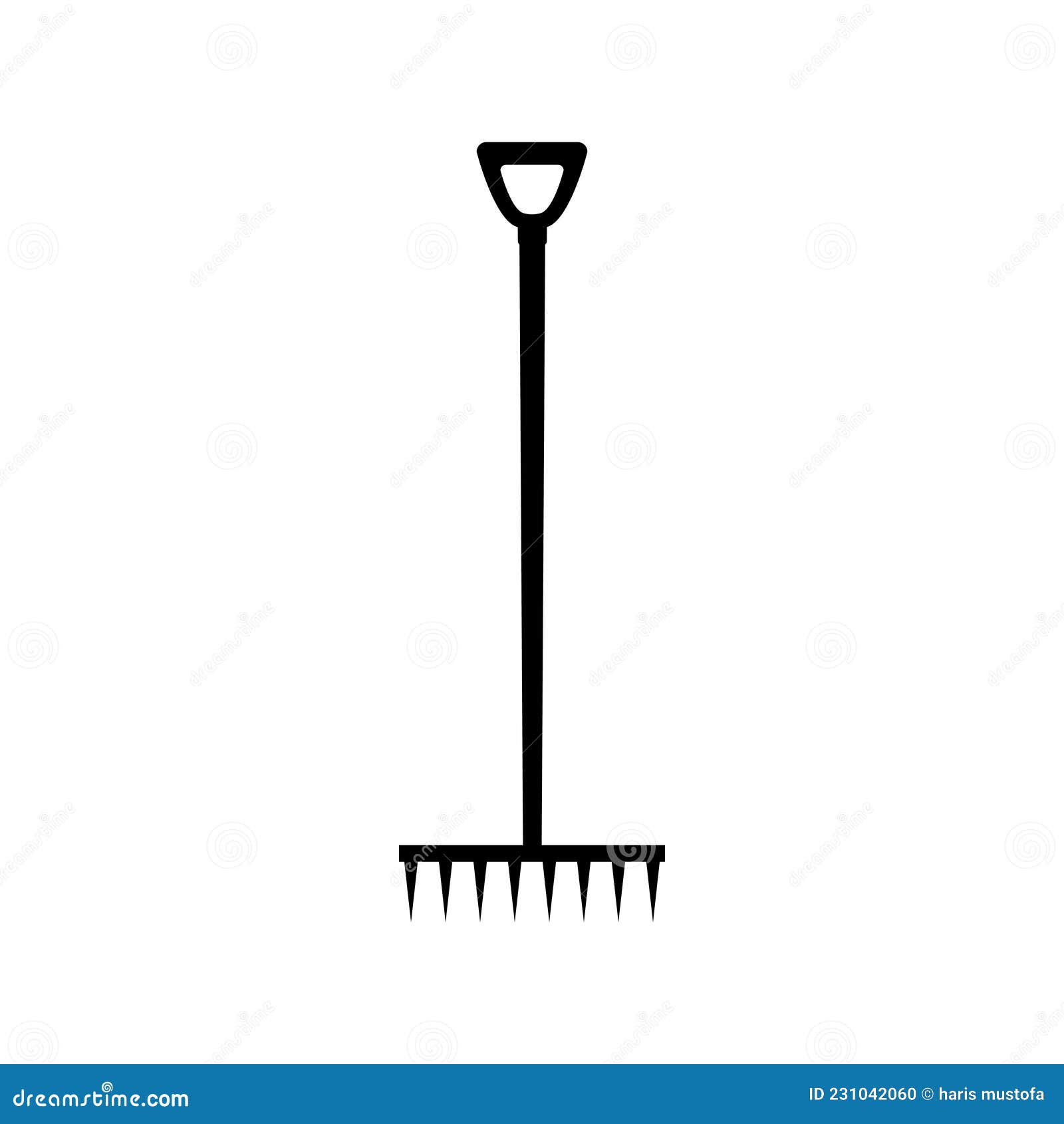 Rake Icon Design Template Vector Illustration Isolated Stock Vector ...