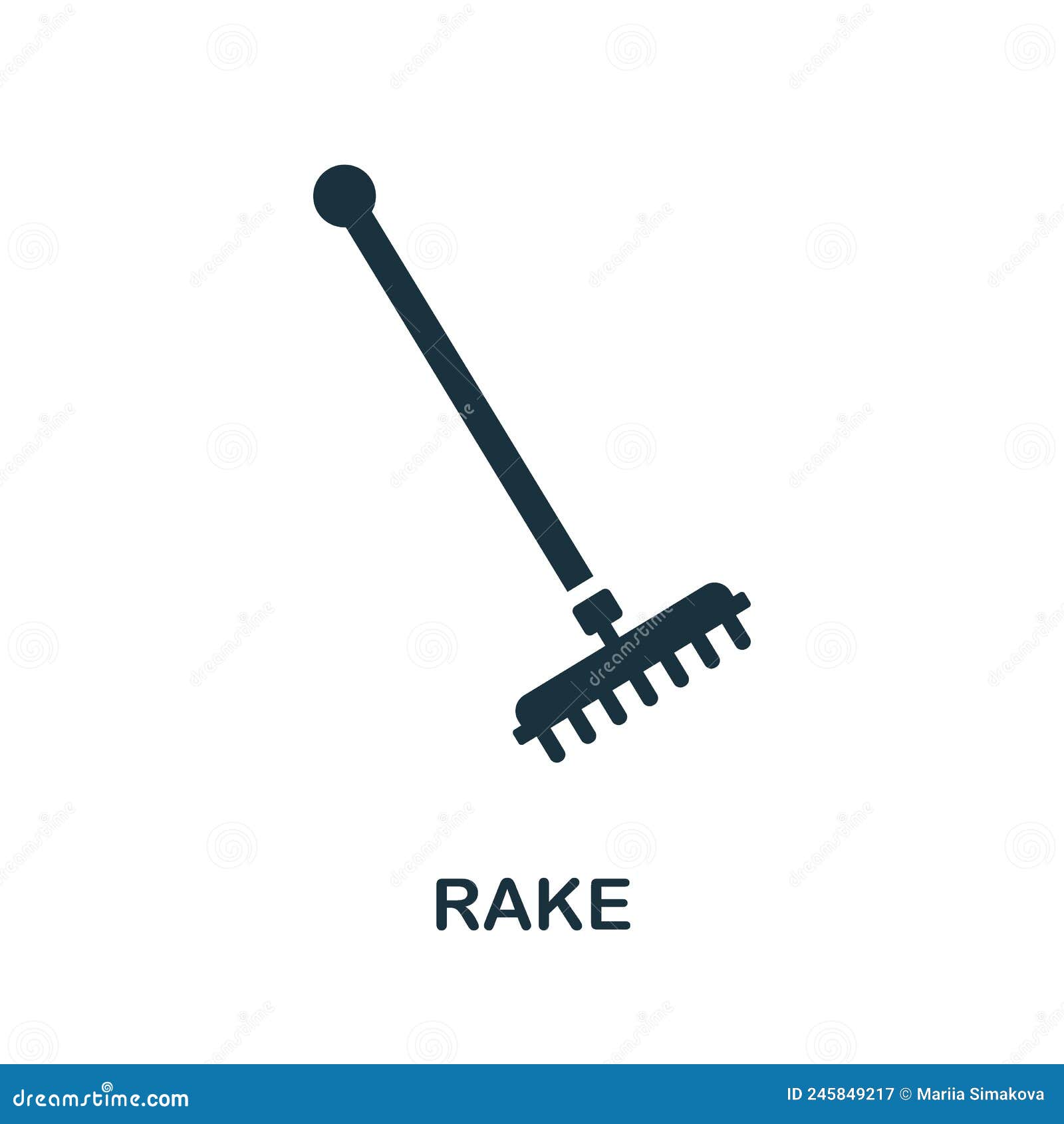 Rake Icon. Monochrome Simple Rake Icon for Templates, Web Design and ... Rake Icon. Monochrome Simple Rake Icon for Templates, Web Design and ...