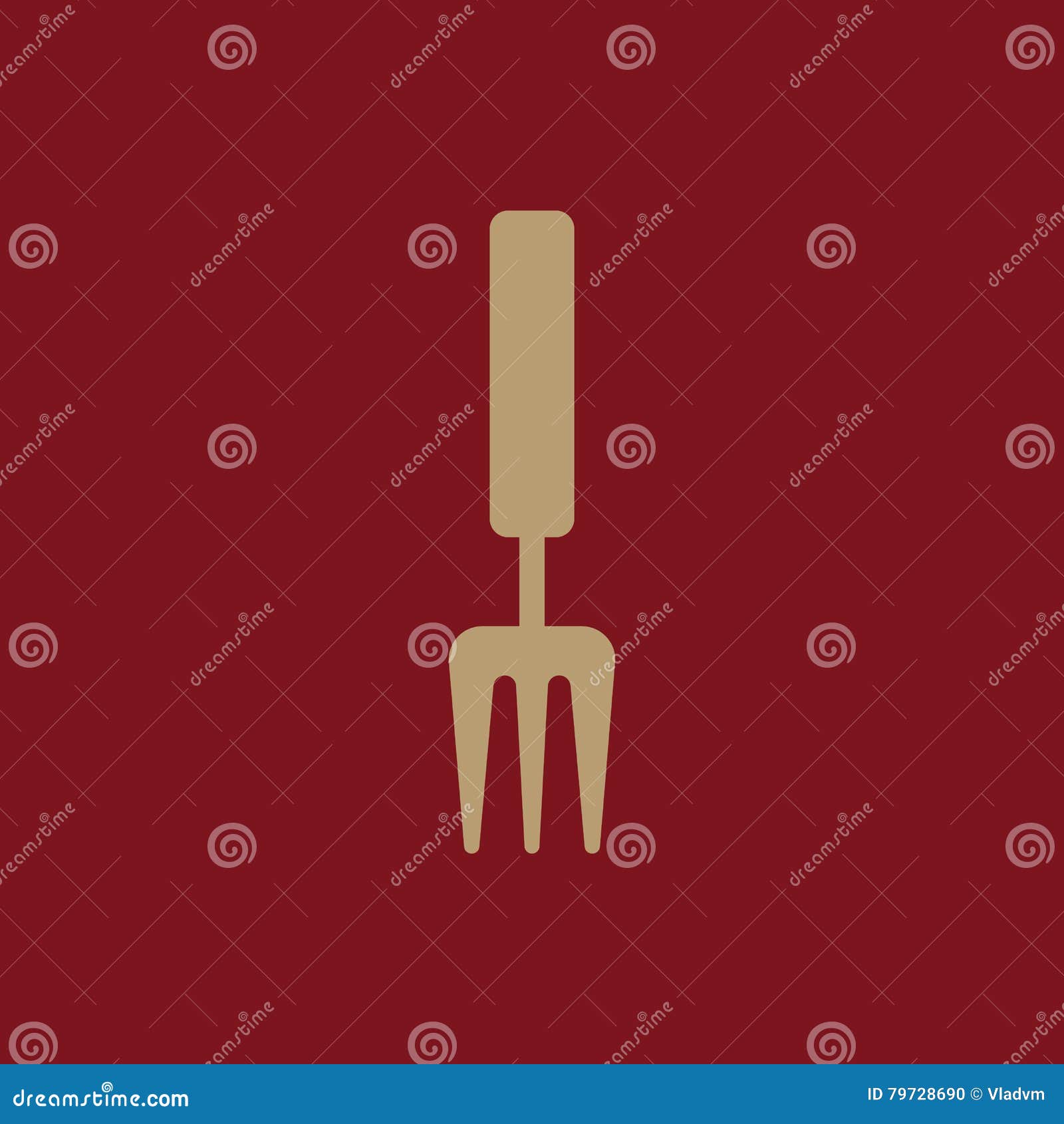The Rake Icon. Raking Symbol Stock Vector - Illustration of soil, rake ...