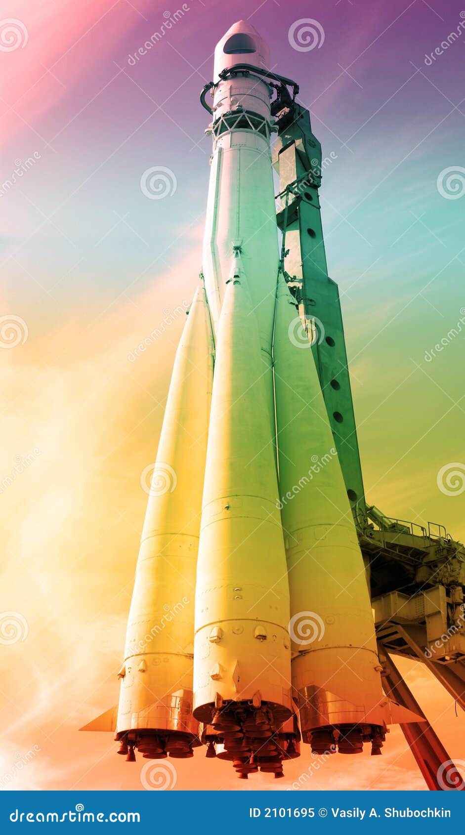 Raket stock afbeelding. Image of programma, lancering - 2101695