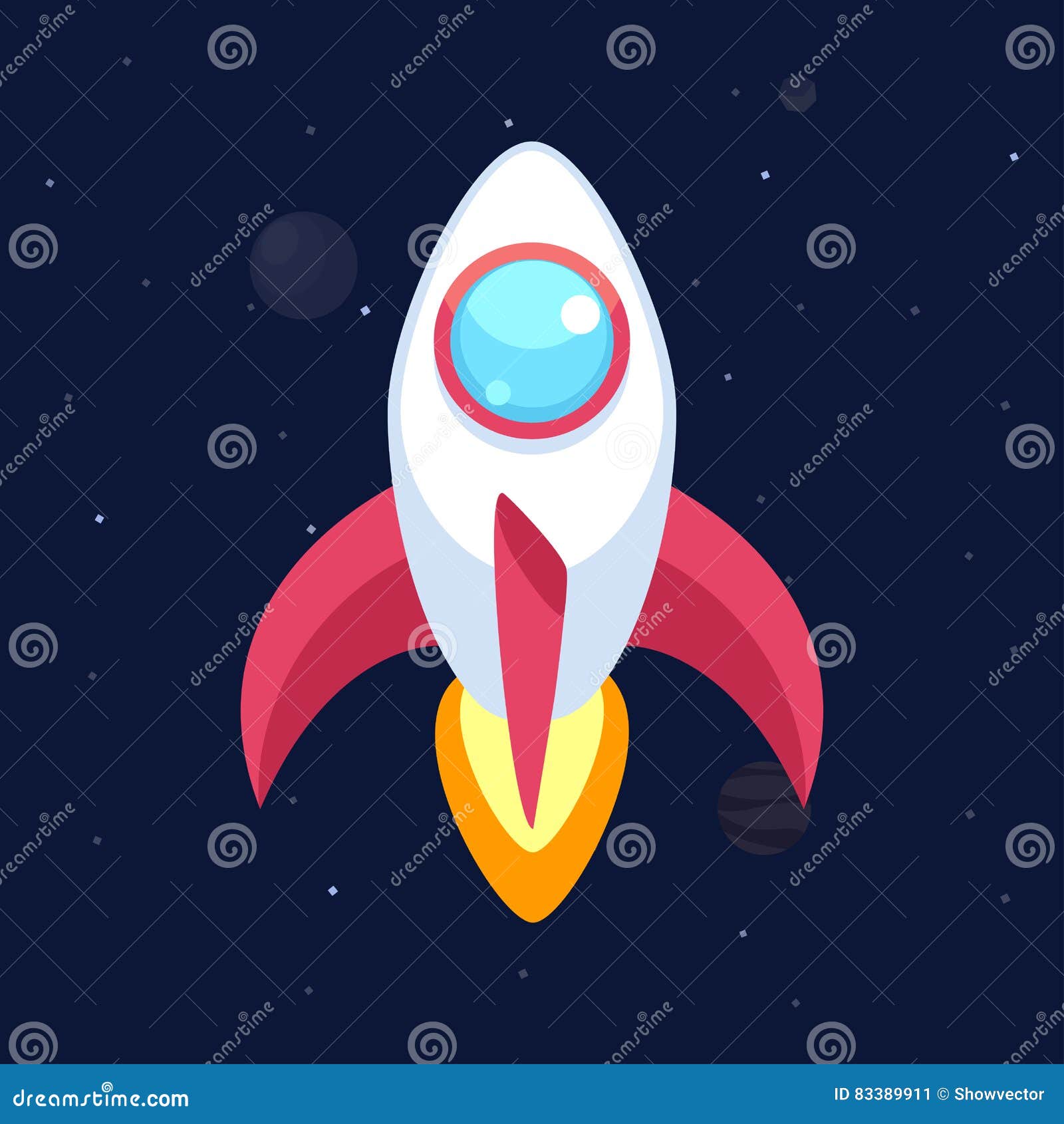 Raket vectorpictogrammen vector illustratie. Illustration of ...