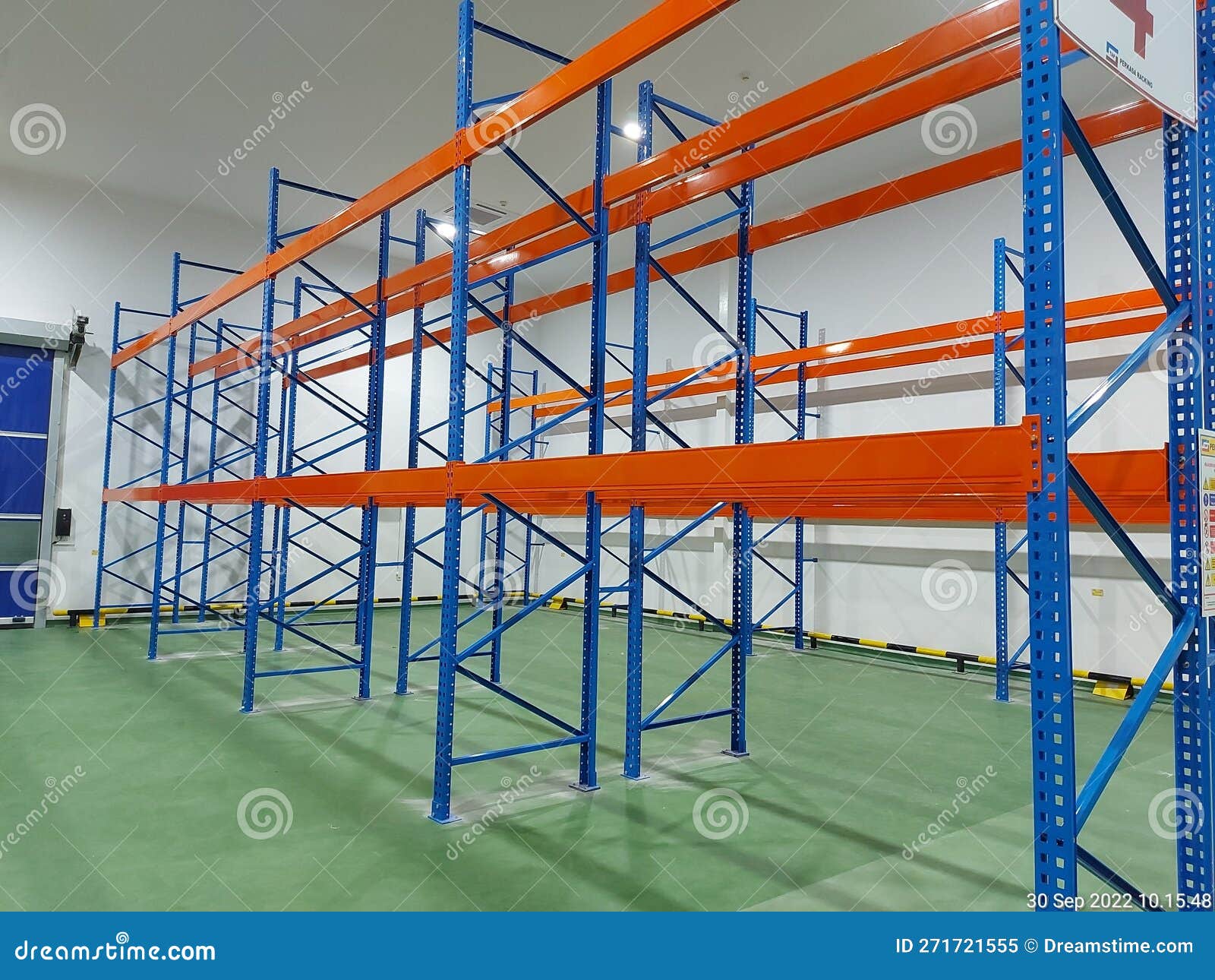 Raking for warehouse stock image. Image of raking, product - 271721555