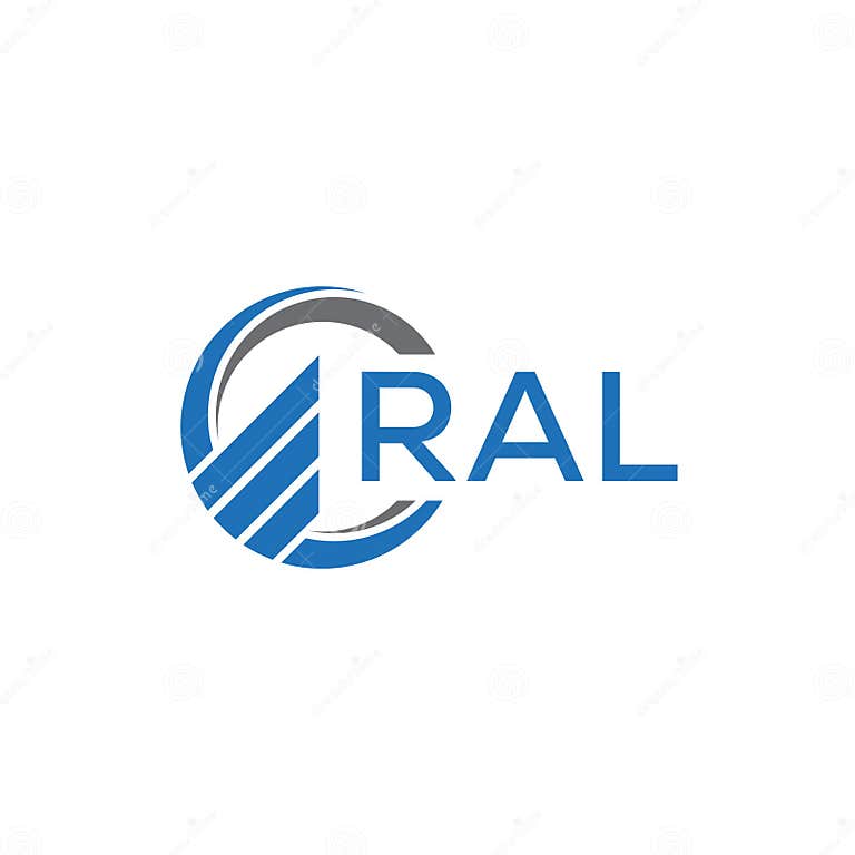 RAL Abstract Technology Logo Design on White Background. RAL Creative ...