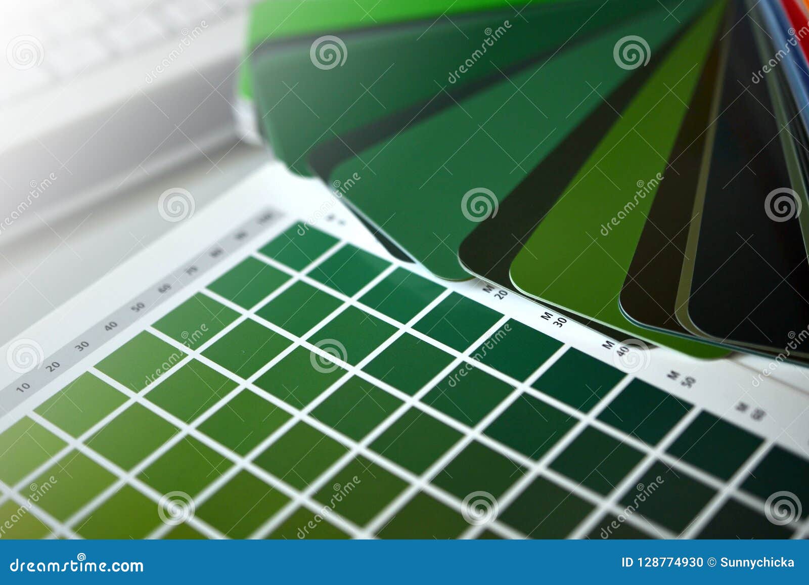 Ral Color Fan Cmyk Color Book Pattern Stock Photo - Image of ...