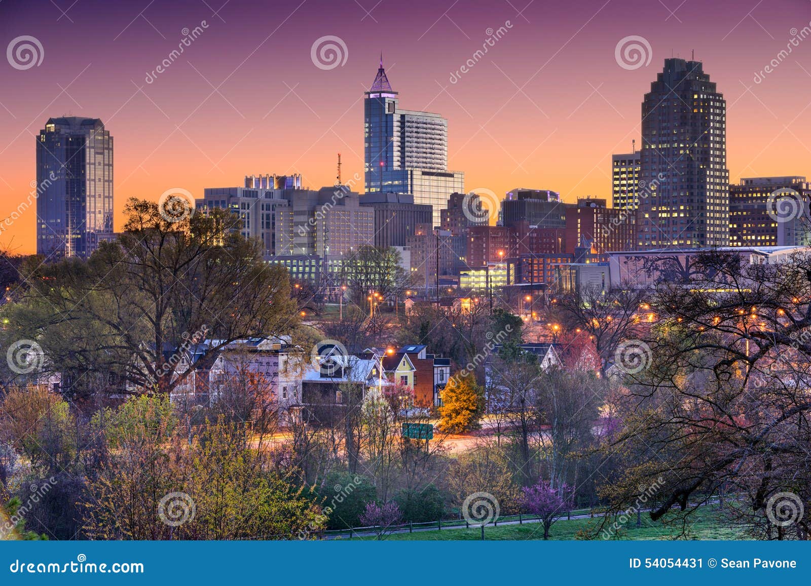 Raleigh North Carolina Skyline Image stock - Image du américain ...