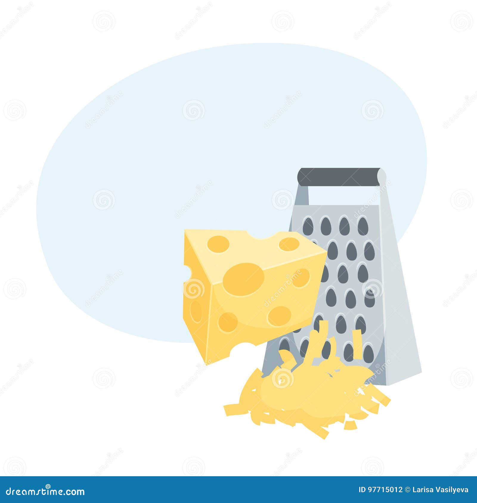 Ralló un queso ilustración del vector. Ilustración de historieta - 97715012