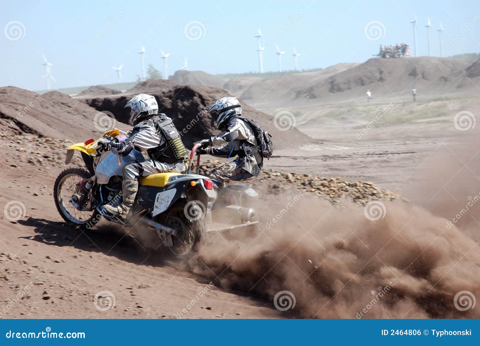 Rally Action stock photo. Image of motox, side, cycle - 2464806