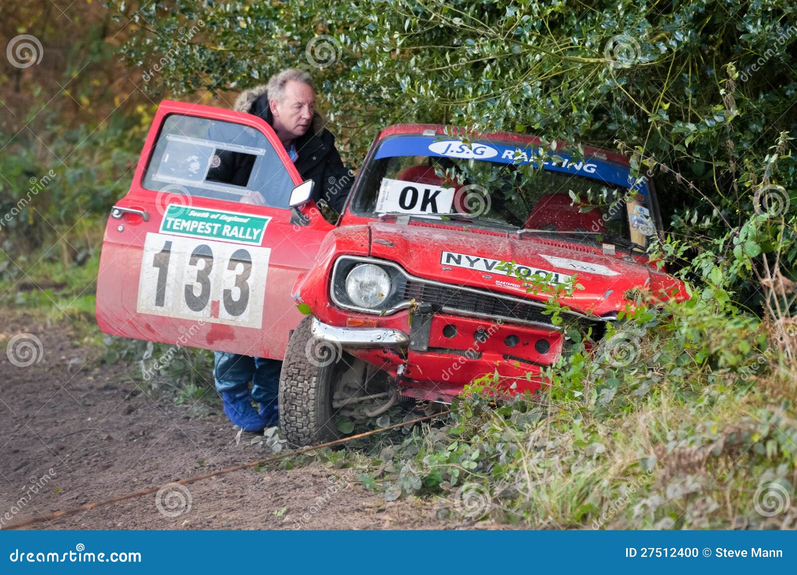 Rally car crash editorial image. Image of rallying, damage - 27512400